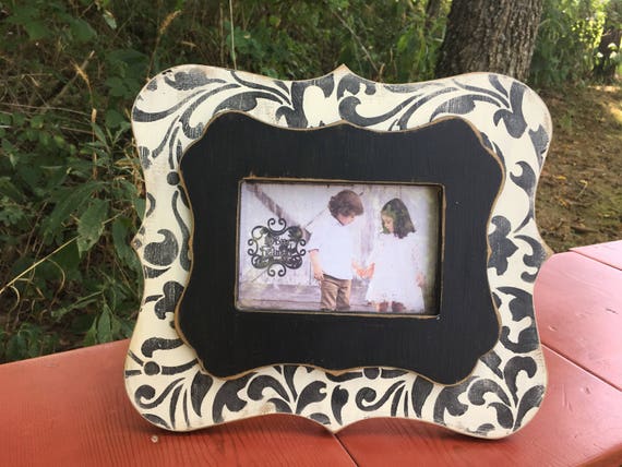 Distressed Wood Frame | Etsy