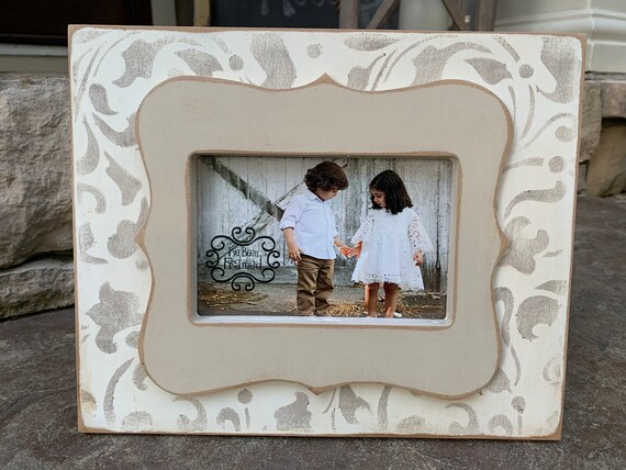 Double Layer Hand Painted Picture Frame Wedding Frame - Etsy