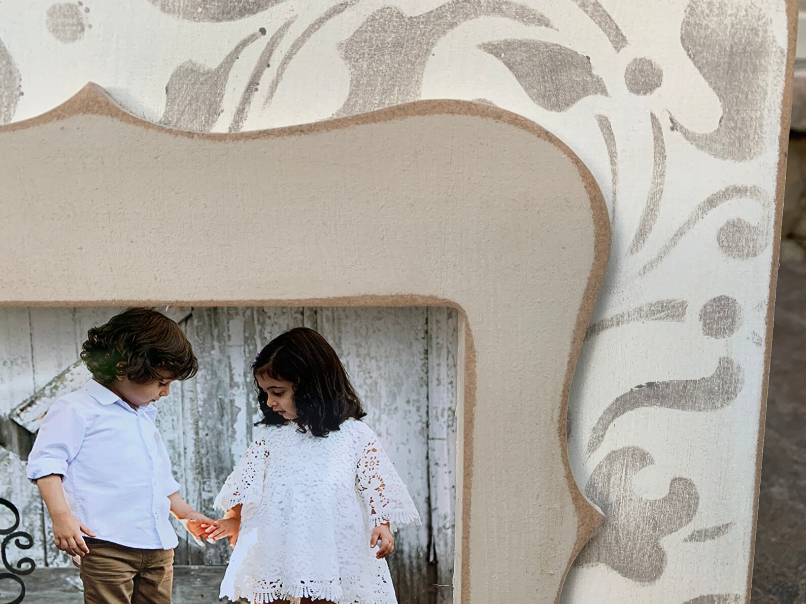 Double Layer Hand Painted Picture Frame Wedding Frame - Etsy