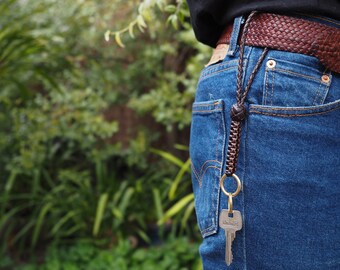 Leather Key Fob - Etsy