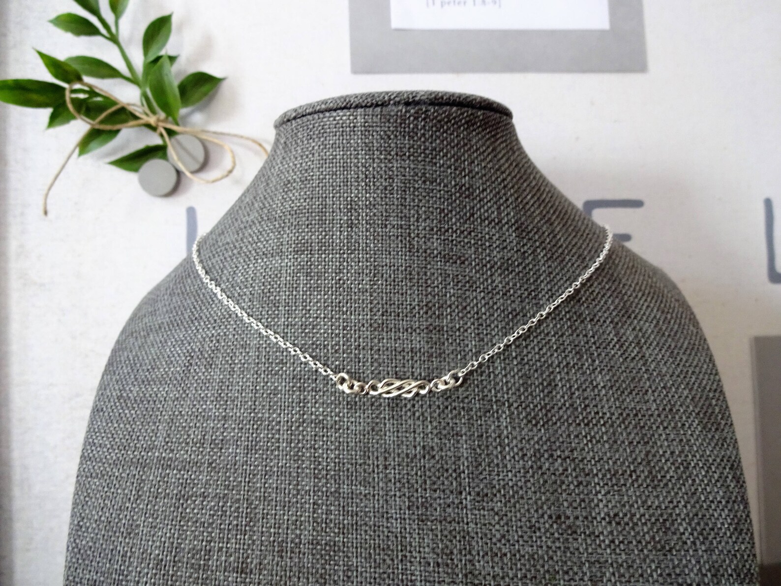 Sterling DOUBLE INFINITY NECKLACE All Sterling Silver Delicate - Etsy
