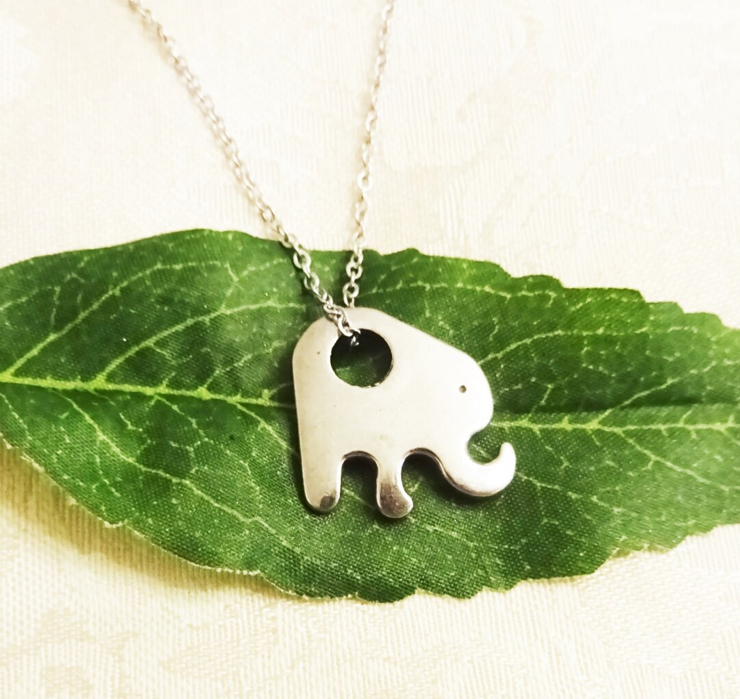 STAINLESS STEEL ELEPHANT Necklace - All Stainless Steel Hypoallergenic ...