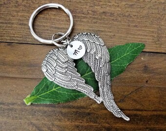Angel Wing Keychain - Etsy