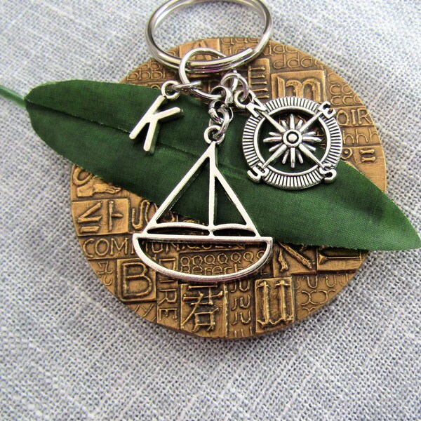 Sailboat Keychain - Etsy