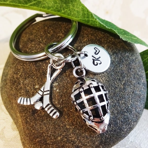 Hockey Keychain - Etsy
