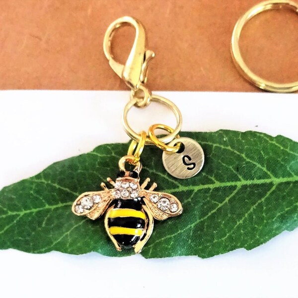 Bumble Bee Keychain - Etsy