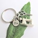 3D SEWING MACHINE & SCISSORS Keychain Personalized With Initial Charm ...