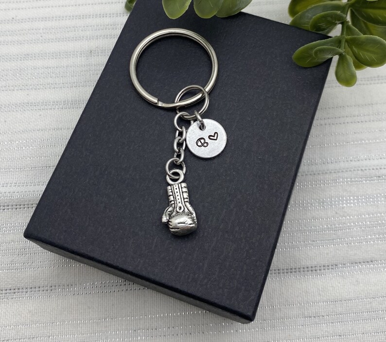3D BOXING GLOVE Keychain Personalized With Initial Charm - Etsy