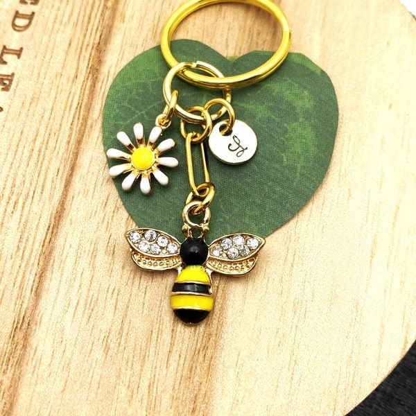 Bumble Bee Keychain - Etsy