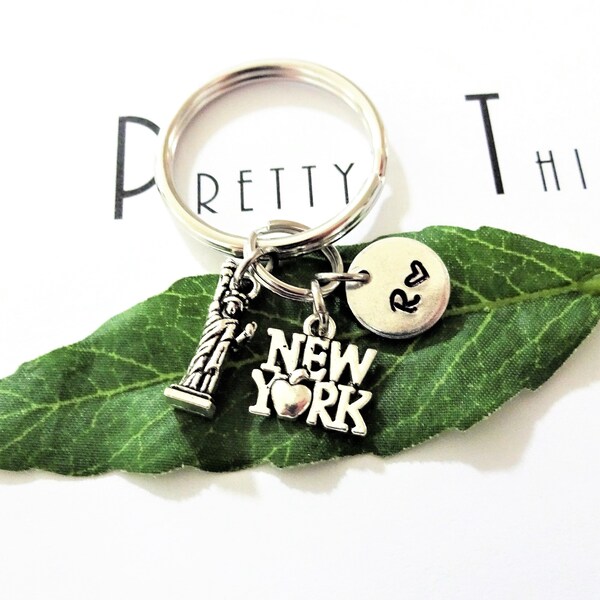 New York Keychain - Etsy