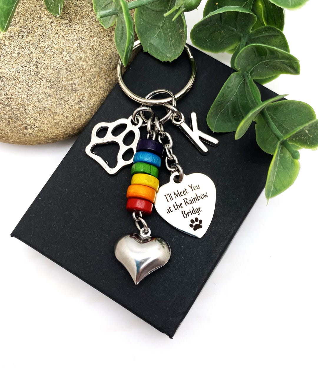 RAINBOW BRIDGE - "i'll Meet You at the Rainbow Bridge" With Paw Charm ...