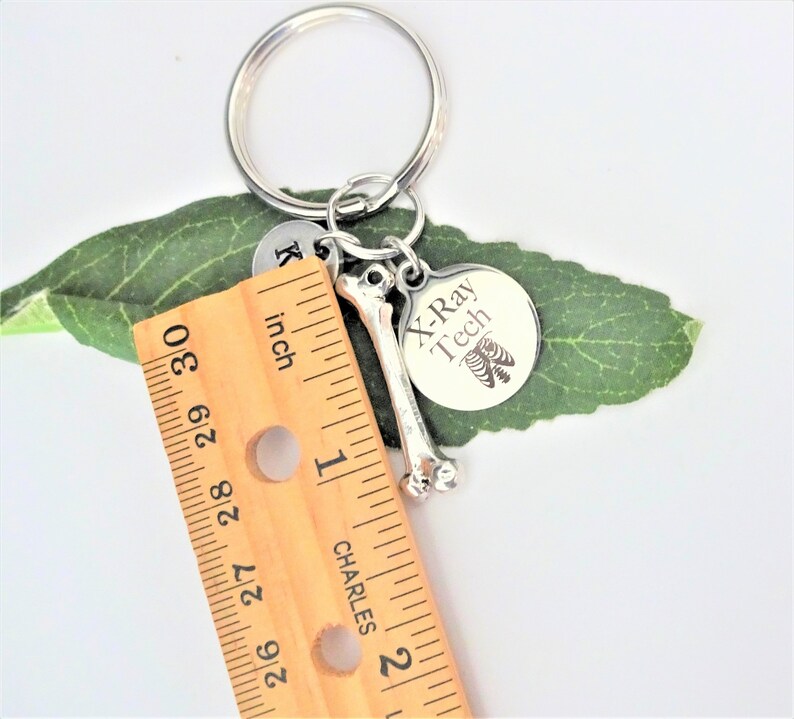 X-RAY TECH KEYCHAIN Personalized With Initial Charm Xray - Etsy