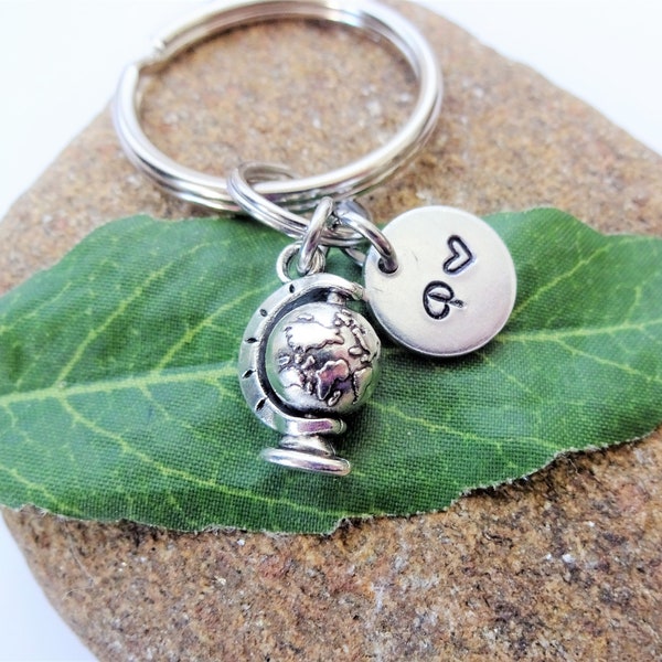 Globe Keychain - Etsy