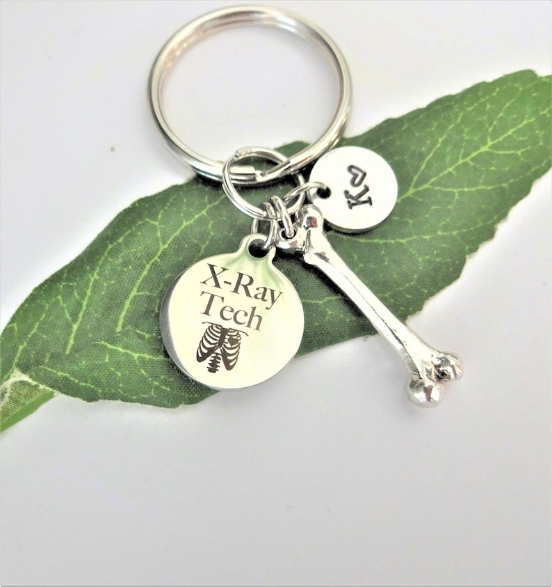 X-RAY TECH KEYCHAIN Personalized With Initial Charm Xray - Etsy