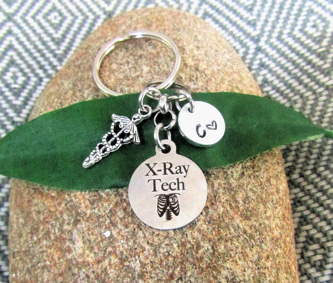 X-RAY TECH KEYCHAIN Personalized With Initial Charm - Xray Tech ...