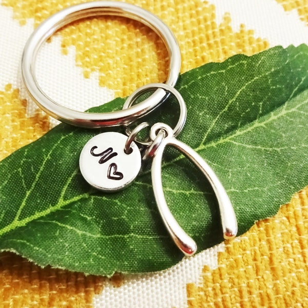 Wishbone Keychain - Etsy