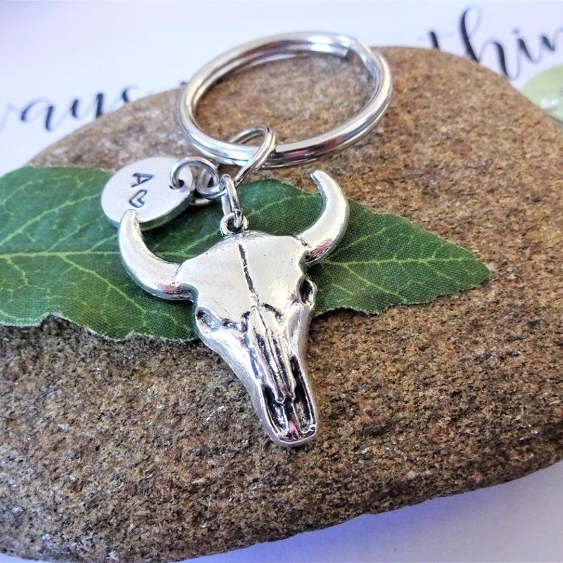 Bull Keychain - Etsy
