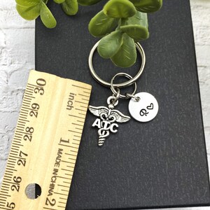 Certified ATHLETIC TRAINER Keychain Personalized With Initial Charm ...