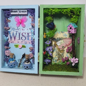 Secret Garden Fairy Box Bookshelf Fairy Garden Indoor Pixie Fairy ...