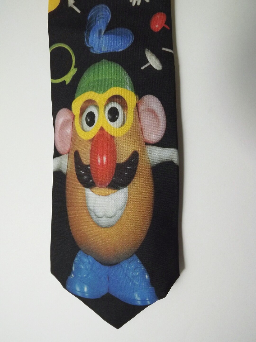 Mr Potato Head Mens Necktie Vintage Tie Wallywear Toy Story Black 56 in ...