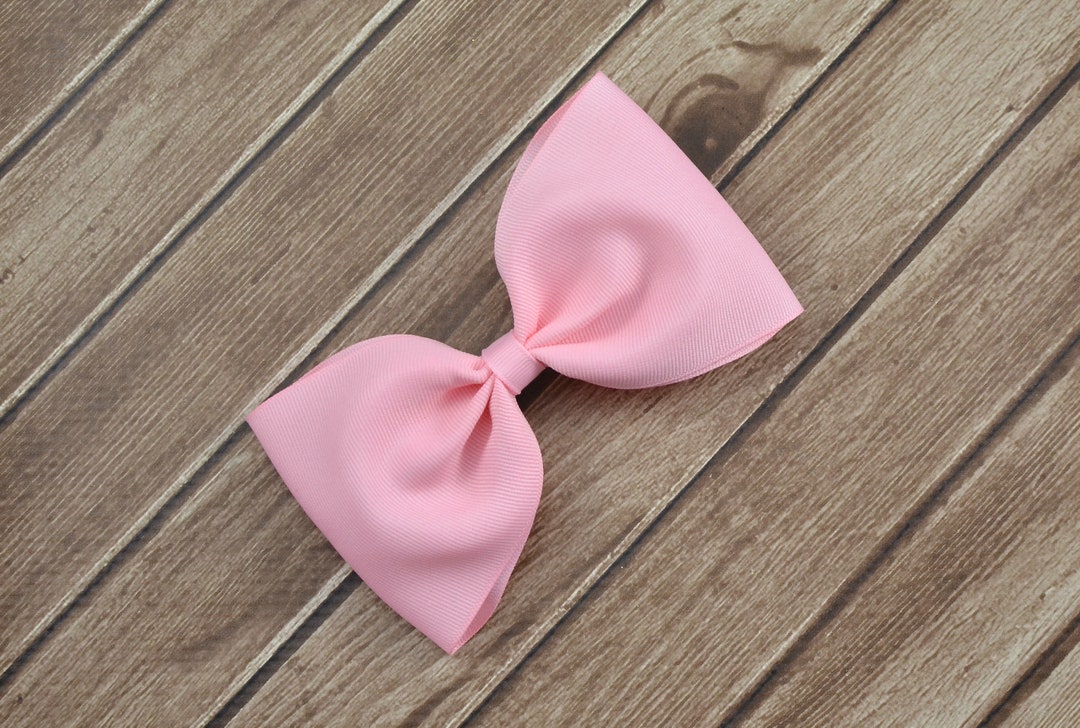 Light Pink Hair Bow, Light Pink Bow, Baby Pink Bow, Girls Pink Hair Bow ...