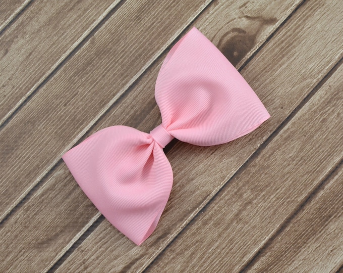 Light Pink Hair Bow, Light Pink Bow, Baby Pink Bow, Girls Pink Hair Bow ...