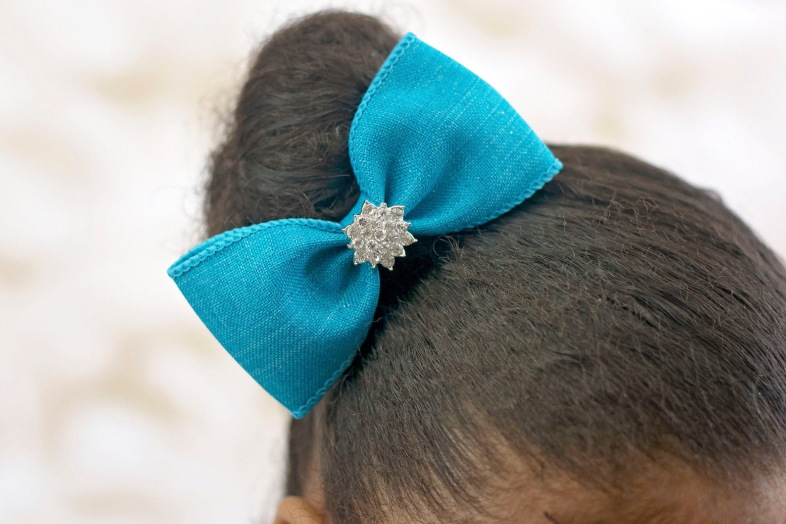 Turquoise Hair Bow Turquoise Bow Turquoise Hair Clip | Etsy