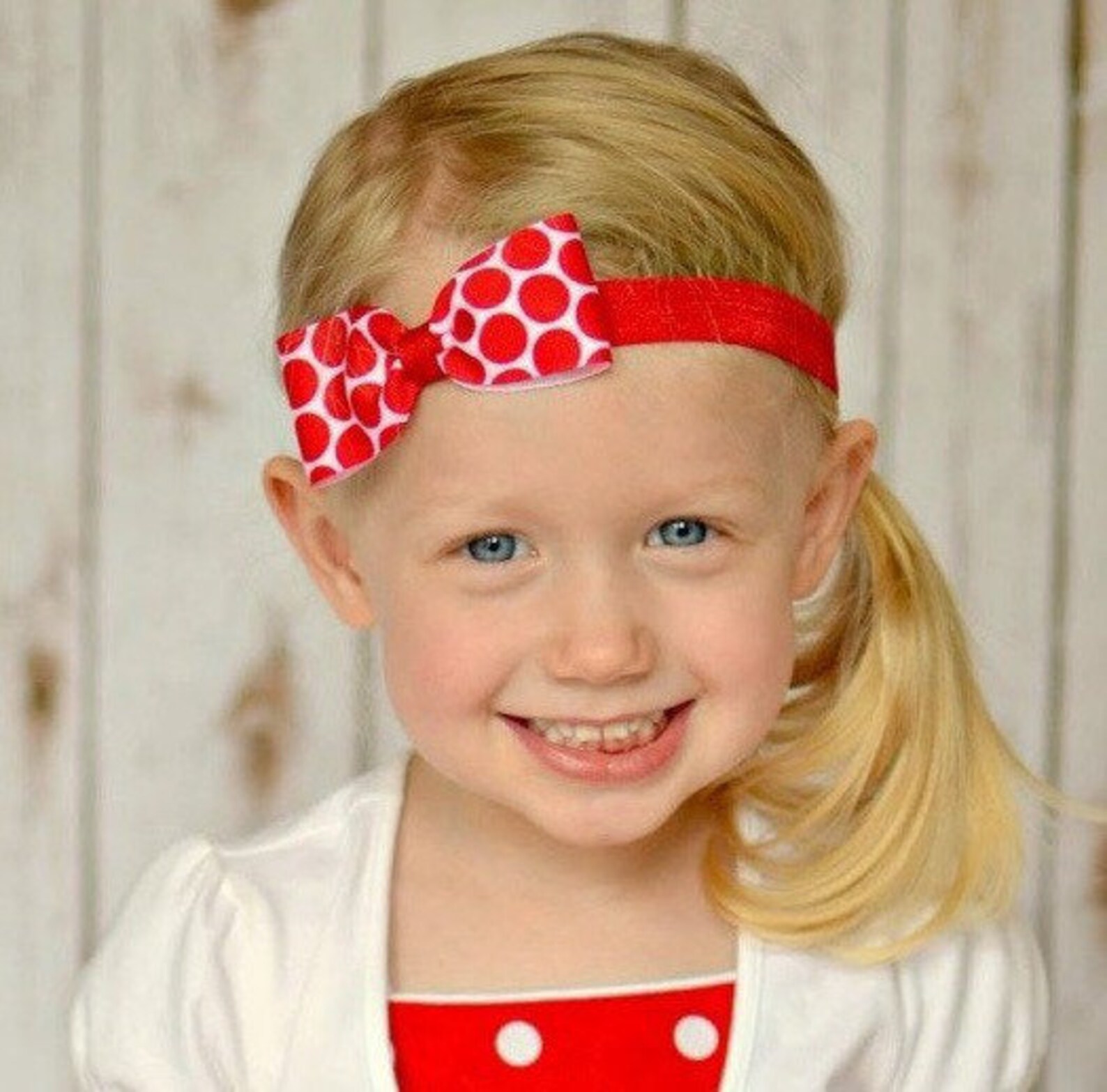 Polkadot Headband Red Headband Polka Dot Headband Red Bow - Etsy