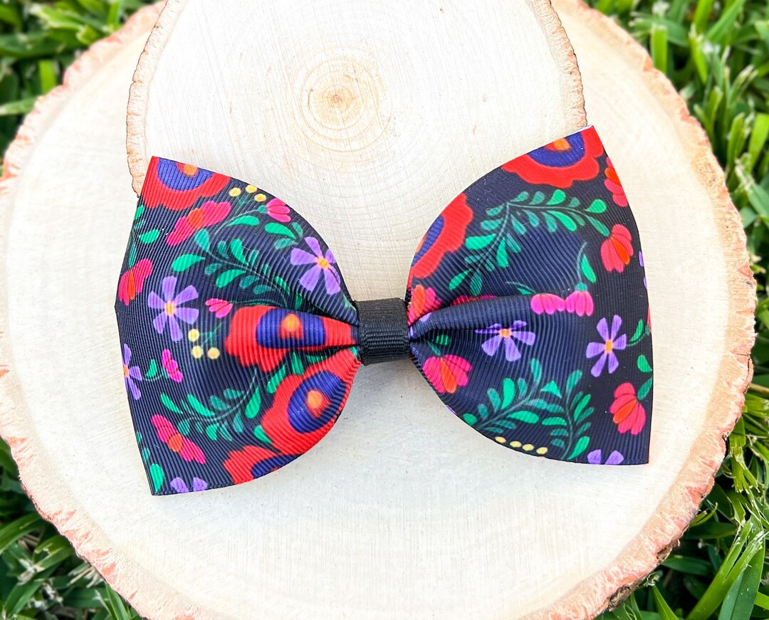 Folkloric Hair Bow, Folklore Bow, Mexican Dance Hair Bow, Mexican ...