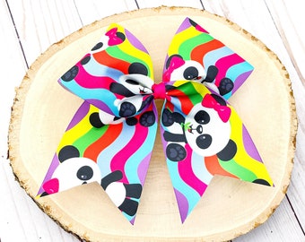 Panda Hair Bow - Etsy