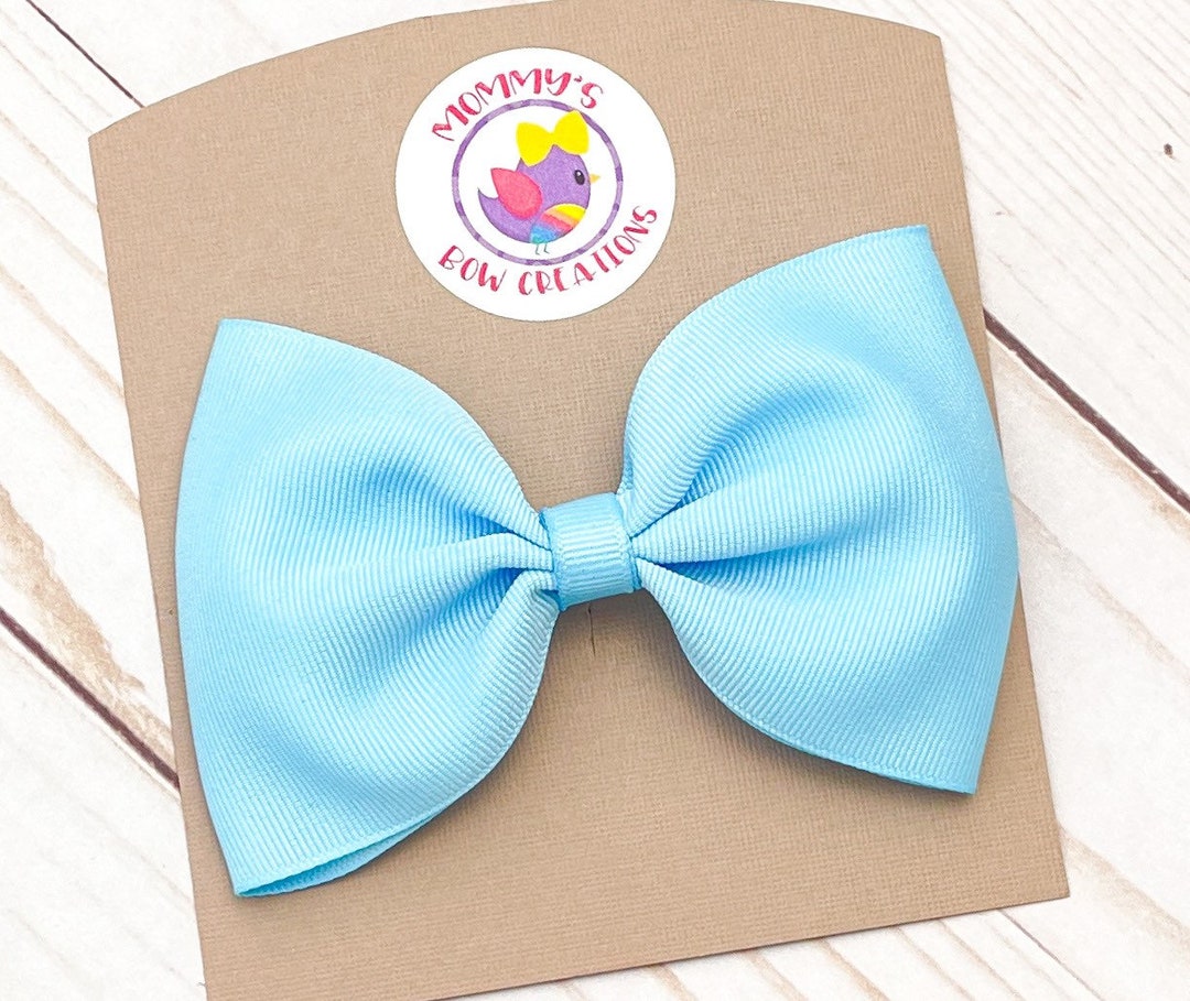 Light Blue Hair Bow, Light Blue Bow, Baby Blue Bow, Baby Blue Bow ...