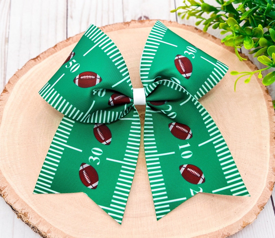 Football Hair Bow, Football Hair Streamers, Football Hair Clip ...