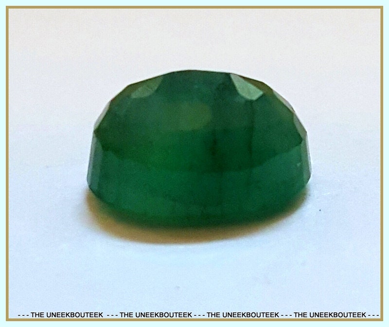 Natural Zambian Oval Emerald Gemstone 2.6ct Deep Green Gem May ...