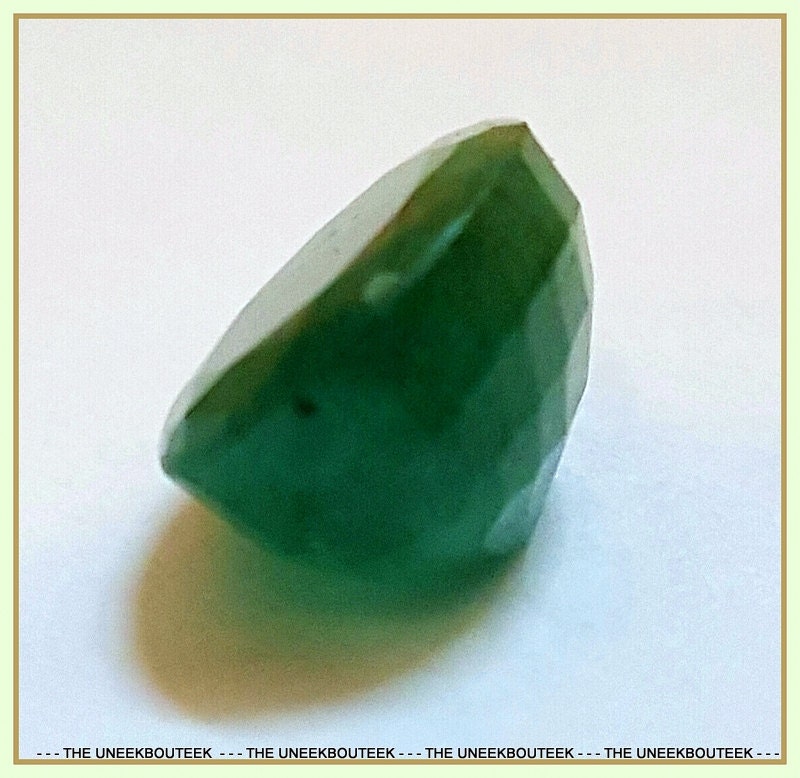 Natural Zambian Oval Emerald Gemstone 2.6ct Deep Green Gem May ...