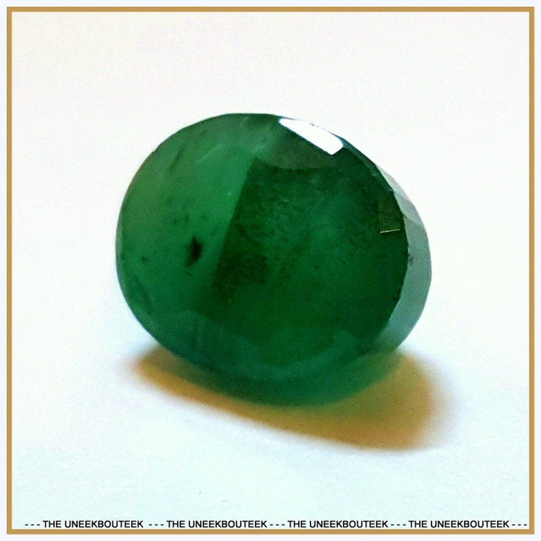 Zambian Oval Emerald Gemstone – 2.6ct Deep Green Crystal - Etsy