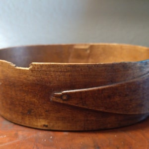 Antique Shaker Small 0val Wooden Covered Box 1800s New England Shaker ...