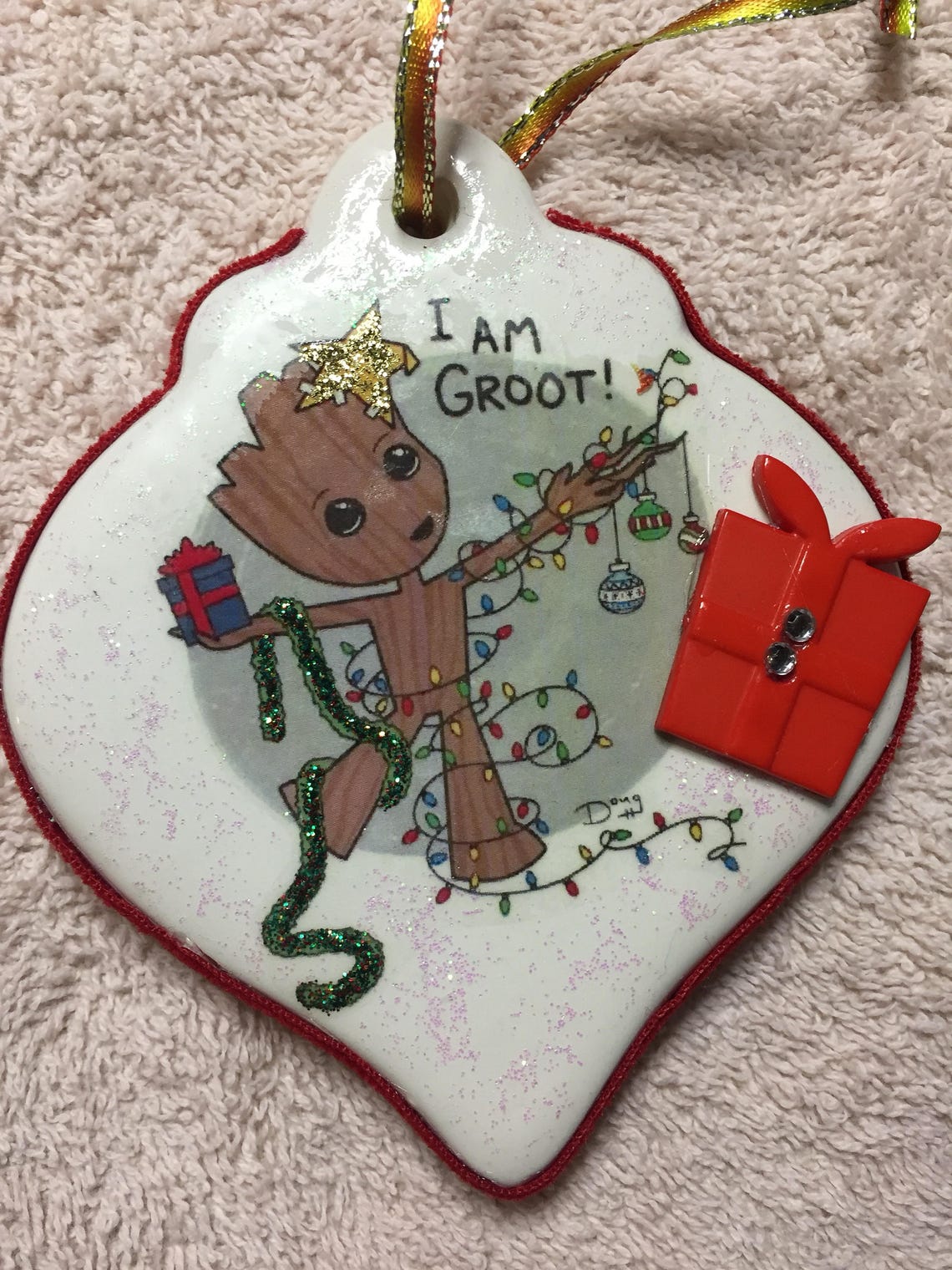 Baby Groot Guardians of the Galaxy Custom Christmas Ornament | Etsy