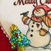 Snowman Merry Christmas Ornament - Etsy