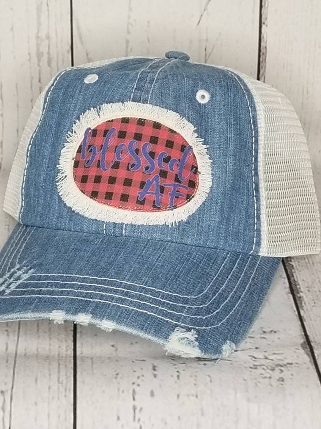 Blessed AF Patch Hat - Etsy