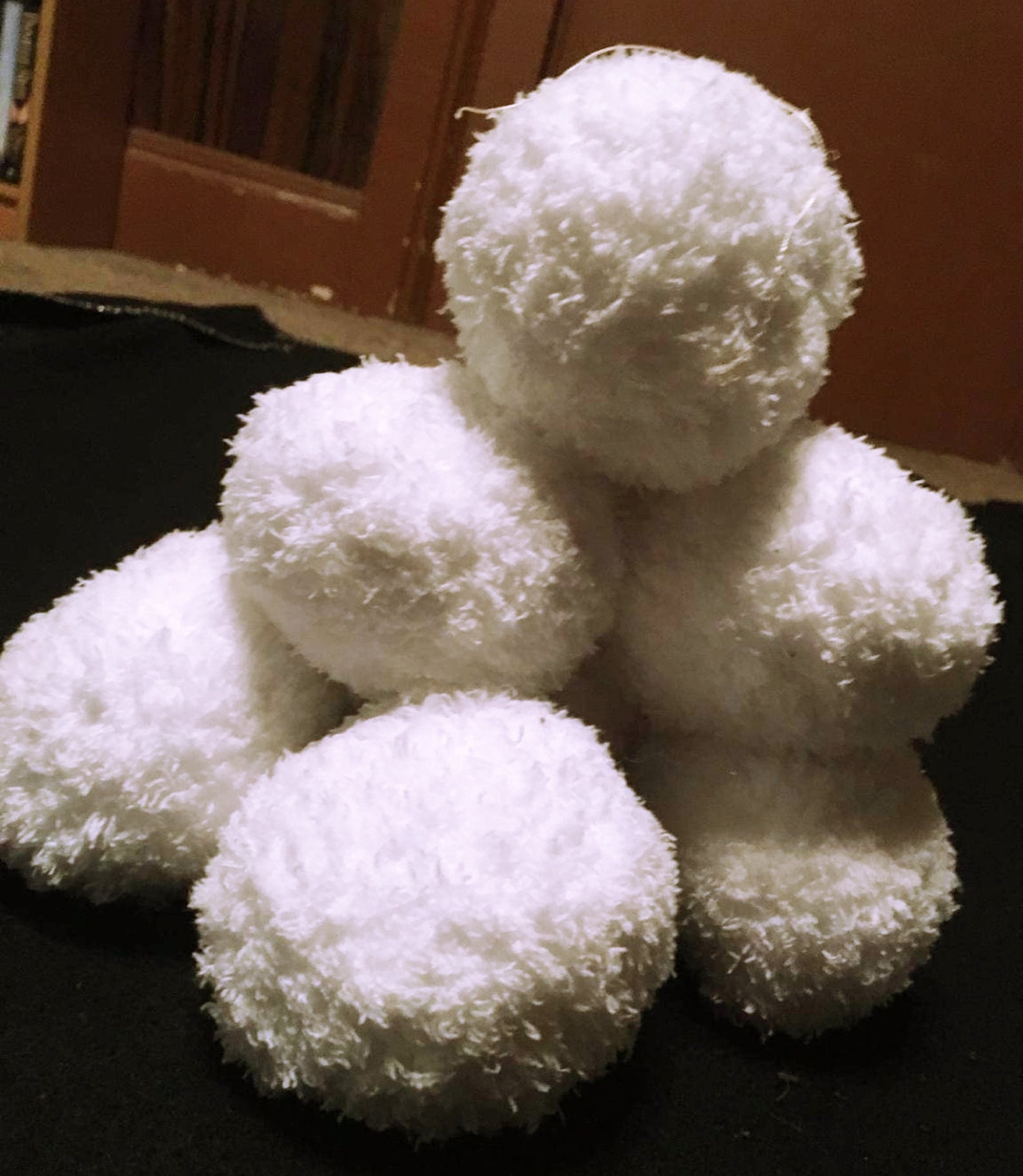Soft Fluffy White Indoor Snowballs for Indoor Snowball Fights - Etsy
