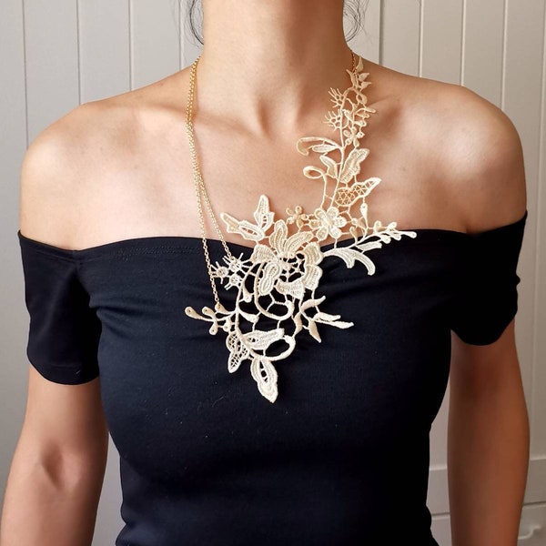 Lace Necklace - Etsy