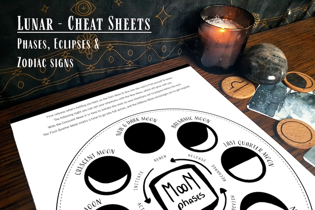 Lunar Cheat Sheets - Etsy