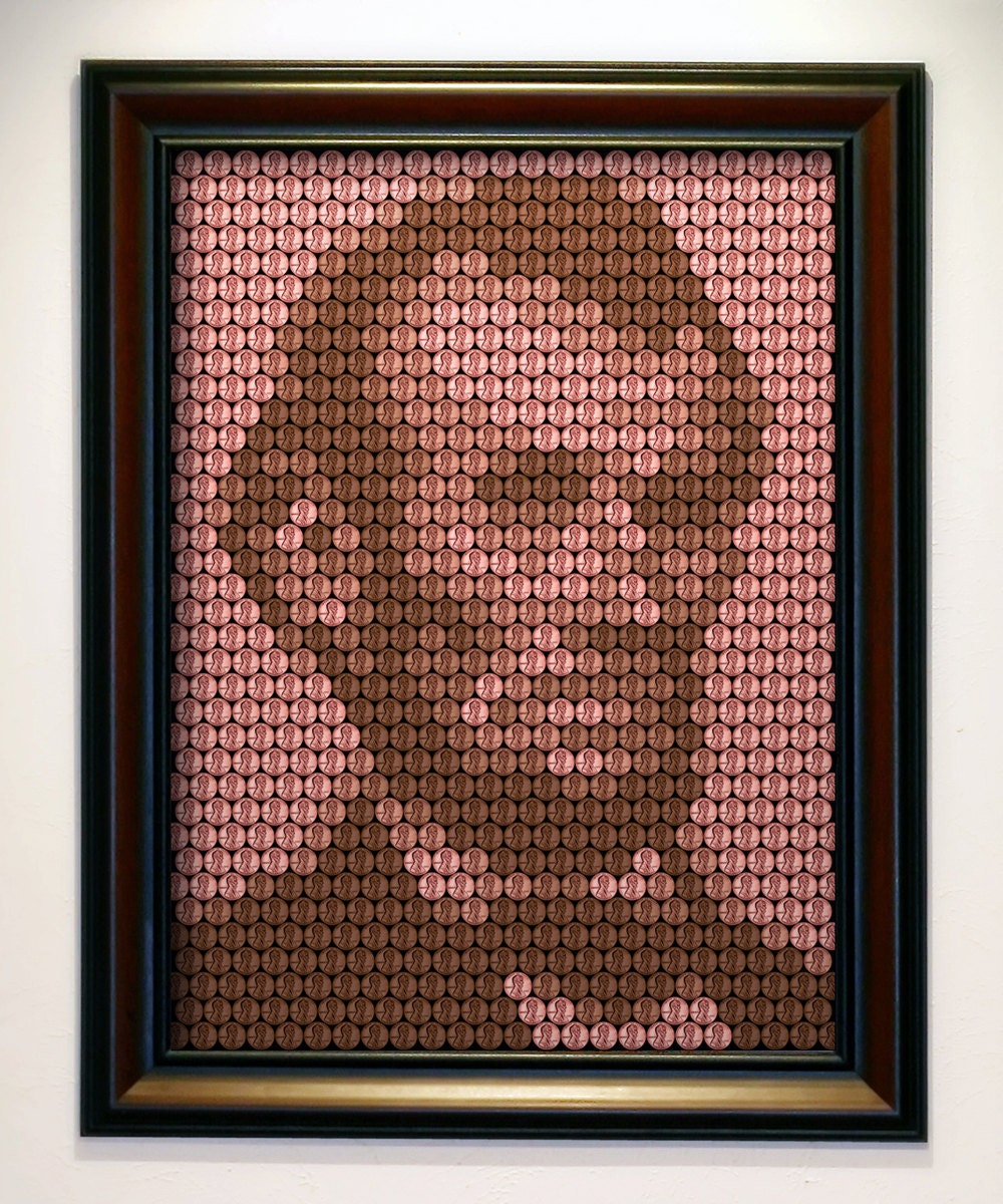Abraham Lincoln Penny Portrait Kit - Unique DIY Craft Wall Art - Etsy