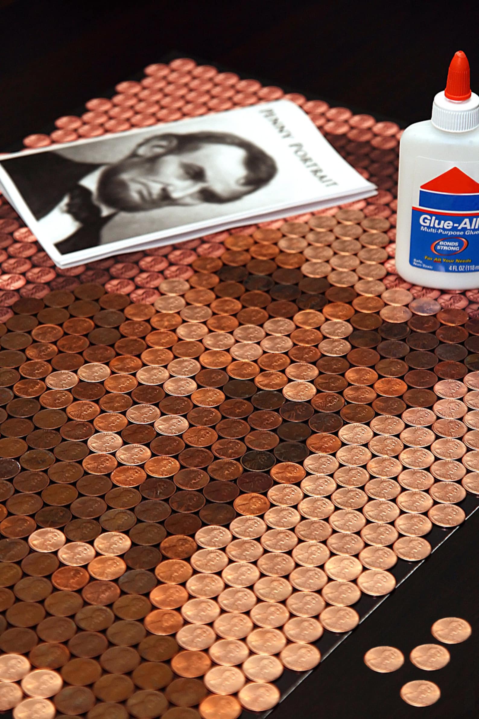 Abraham Lincoln Penny Portrait Kit - Unique DIY Craft Wall Art - Etsy