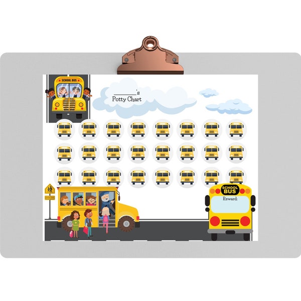 School Bus Chart - Etsy