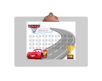 Lightning Mcqueen Potty Training Chart - Etsy Australia