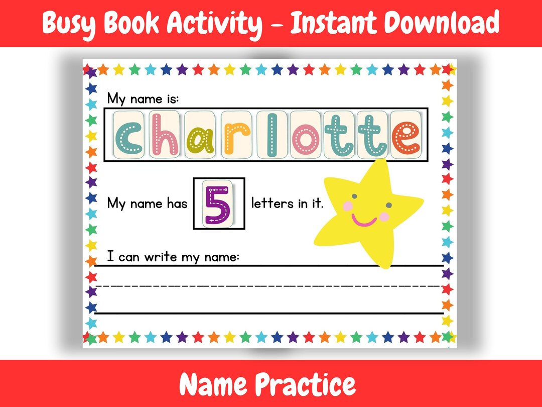 Name Writing Practice, Learning Binder, Handwriting Practice ...