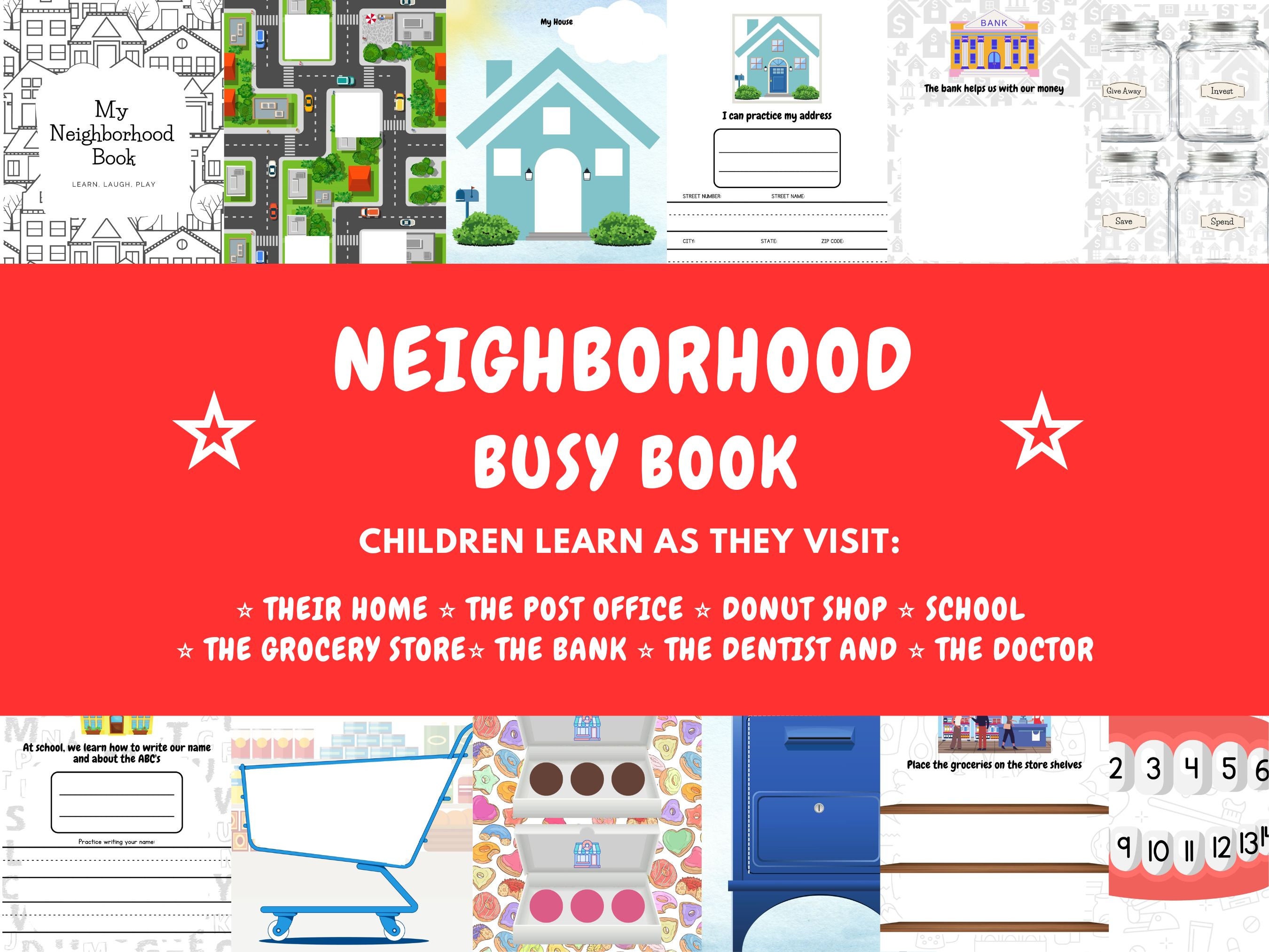 Toddler Busy Book, Busy Book Preschool, Learning Binder, Kindergarten ...