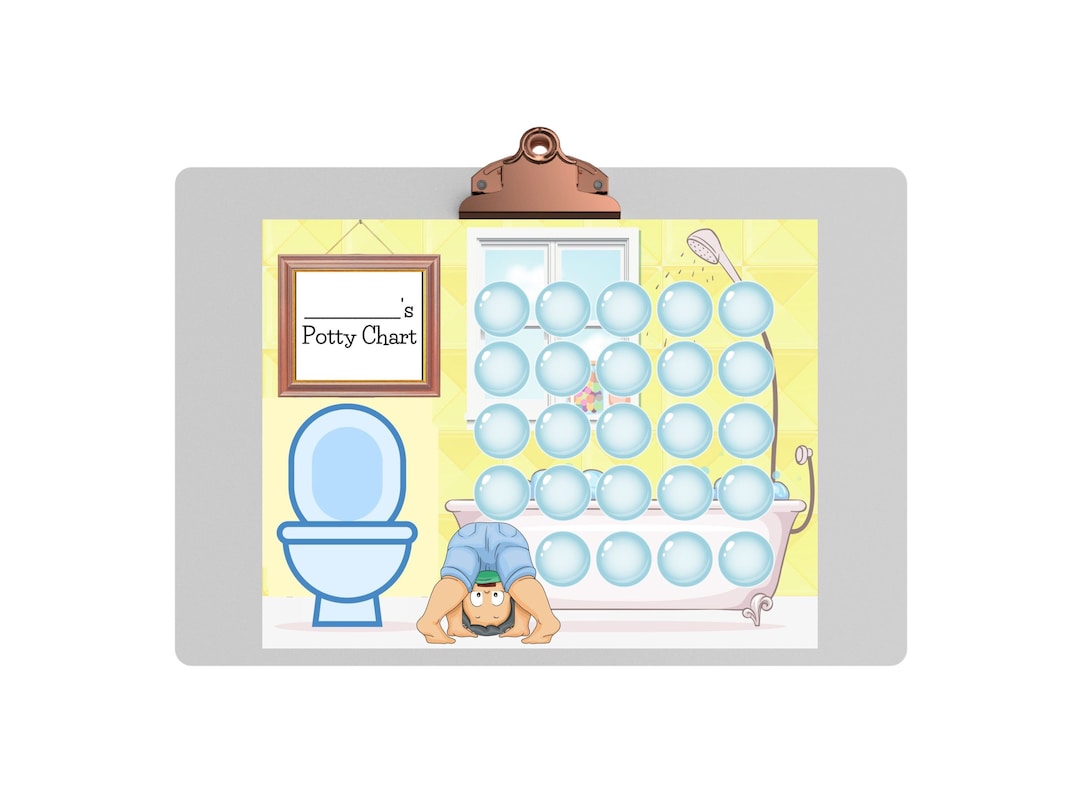 Boy Potty Chart, Boy Potty Reward Chart, Boy Potty Sticker Chart, Boy ...