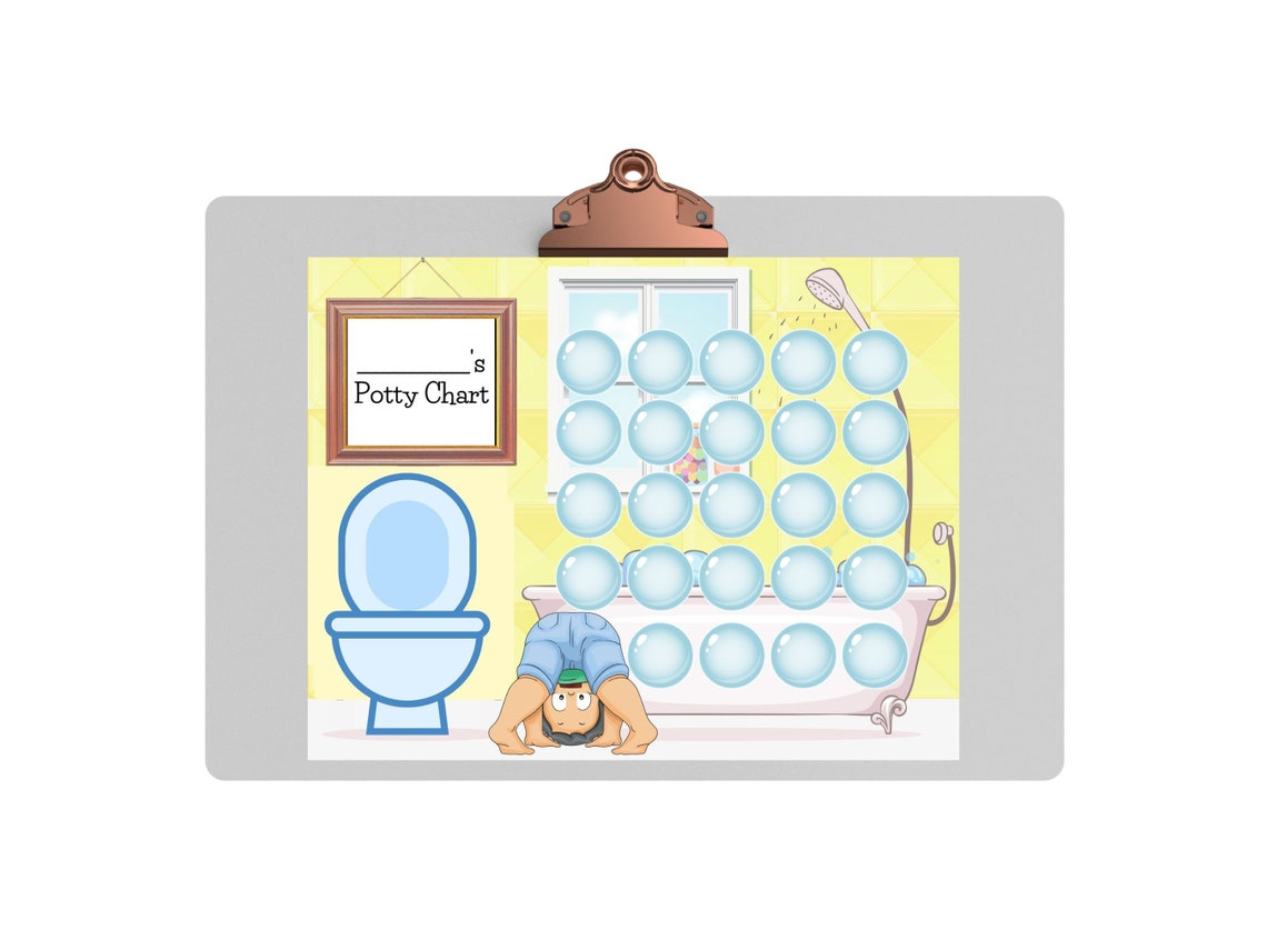 Boy Potty Chart, Boy Potty Reward Chart, Boy Potty Sticker Chart, Boy ...